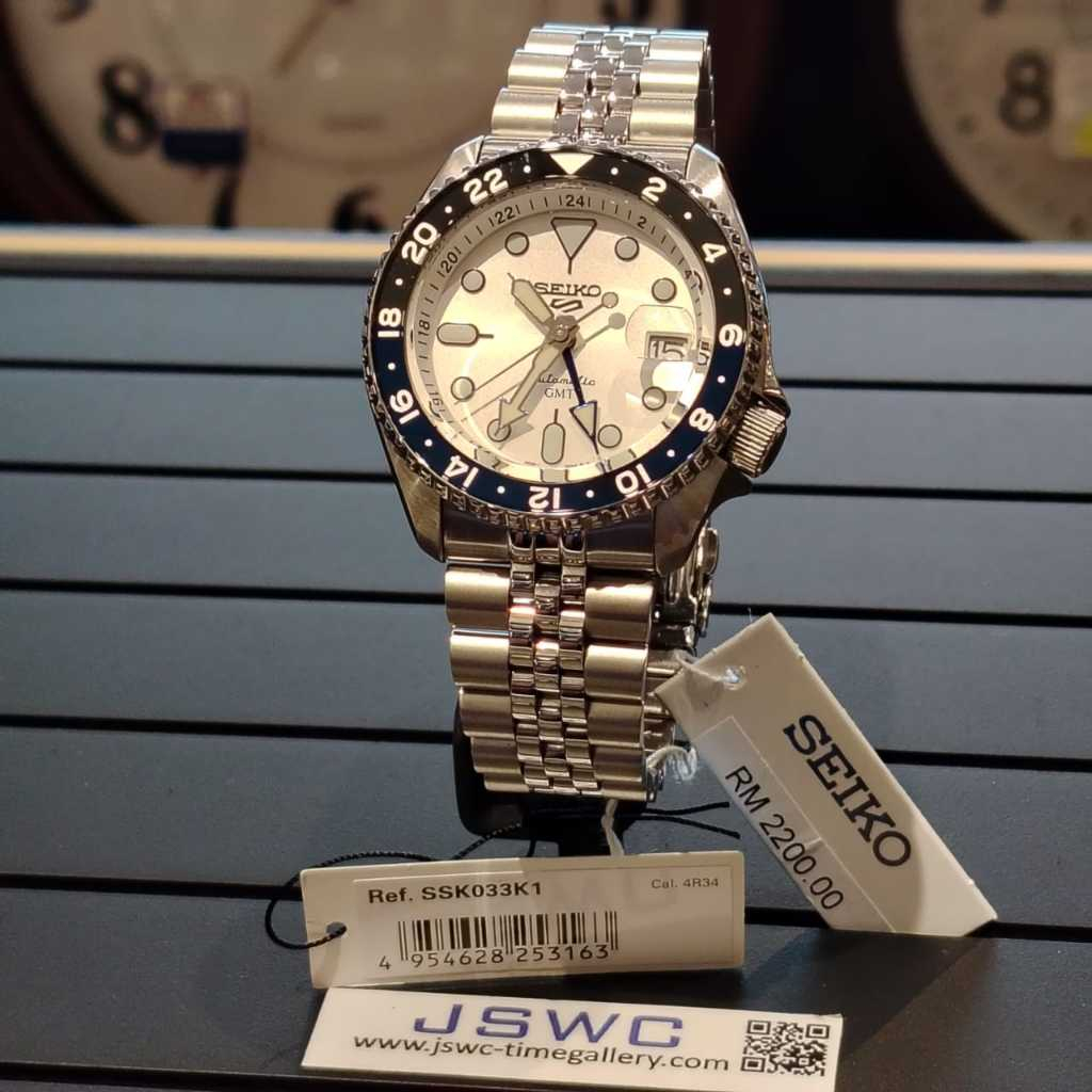 [FREE CAP & PAPER BAG] [Original] Seiko 5 Sport SSK033K1 GMT Automatic ...