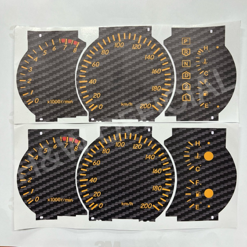 Sticker Panel Meter Proton Wira Carbon Design Edition Manual & Auto ...