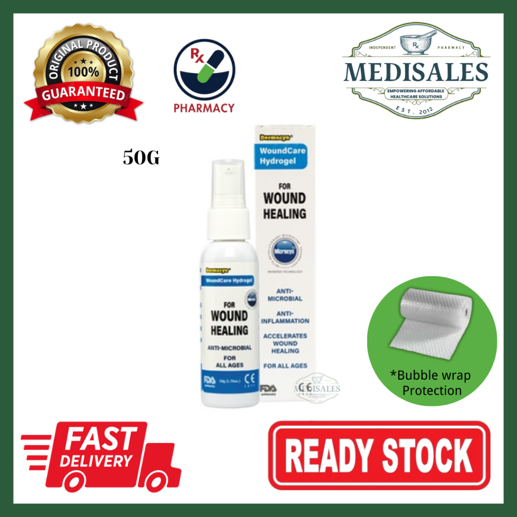 DERMACYN WOUND CARE HEALING HYDROGEL 50G (EXP 07/2027) | Shopee Malaysia