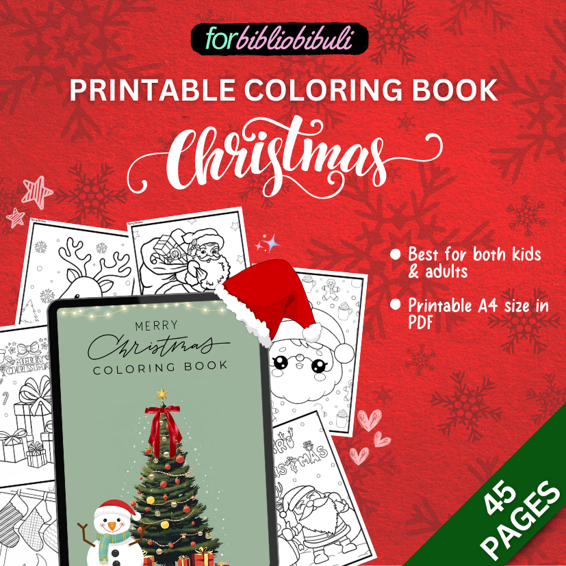 [PRINTABLE SOFT COPY PDF FILE] Christmas Digital Coloring Book for kids ...