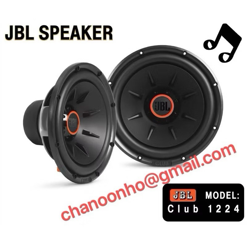 JBL CLUB 1224 12 Inch 1100 Watts Car Audio Subwoofers (12") | Shopee ...