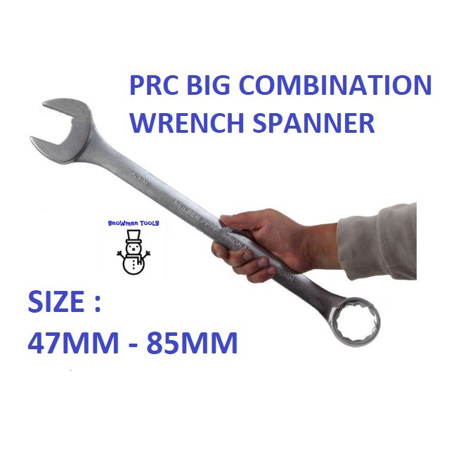 BIG COMBINATION WRENCH SPANNER 47MM-85MM HEAVY DUTY RANGE SIZE HUGE ...