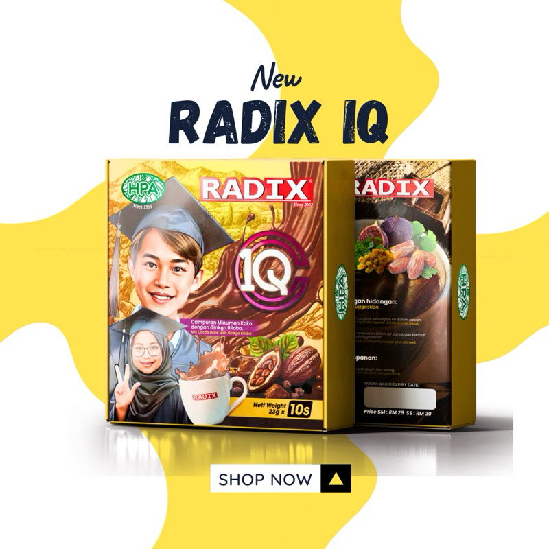 RADIX IQ X1 BOX (10 Sachets) | Shopee Malaysia