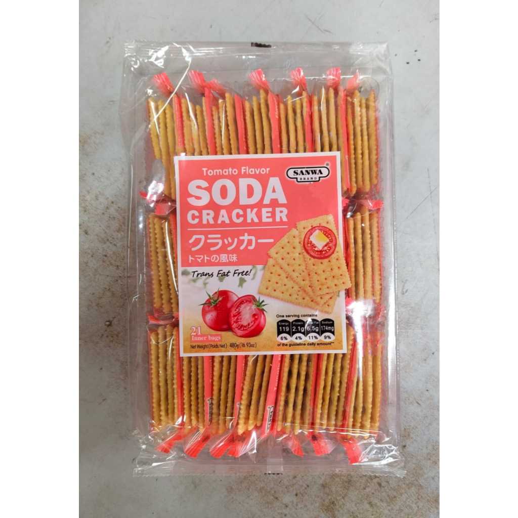 Sanwa Soda Cracker Tomato Flavour 480g | Shopee Malaysia