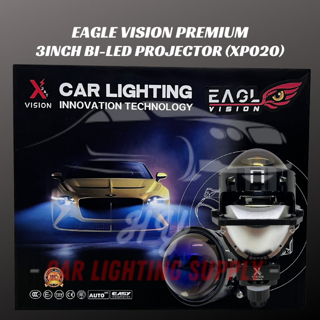 EAGLE VISION PREMIUM 3INCH BI-LED HEADLIGHT SYSTEM HEADLAMP PROJECTOR ...