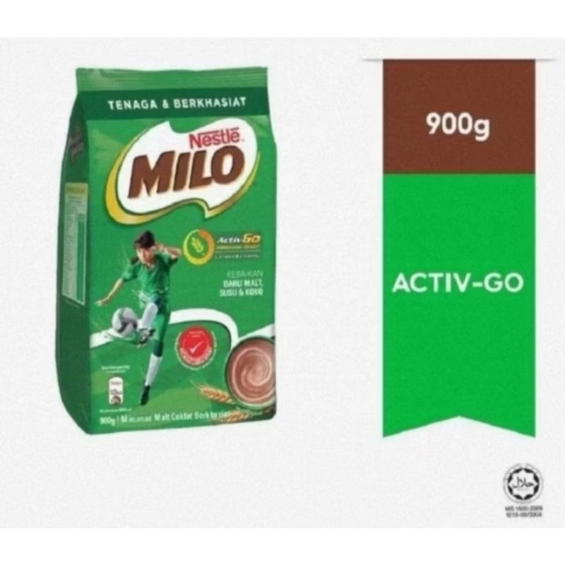 Nestle MILO Activ-Go Chocolate Malt Powder (900g+100g) | Shopee Malaysia