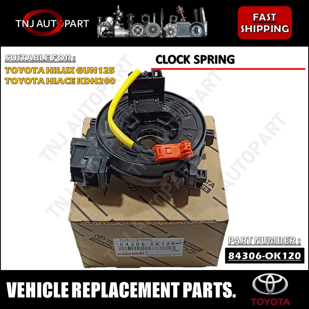 CLOCK SPRING / TOYOTA HILUX GUN125 / TOYOTA HIACE KDH200 ( 84306-OK120 ...