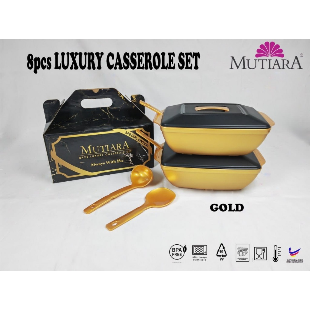 [PREMIUM] MUTIARA 8 PCS LUXURY CASSEROLE SET; MUTIARA 8 PCS LUXURY ...