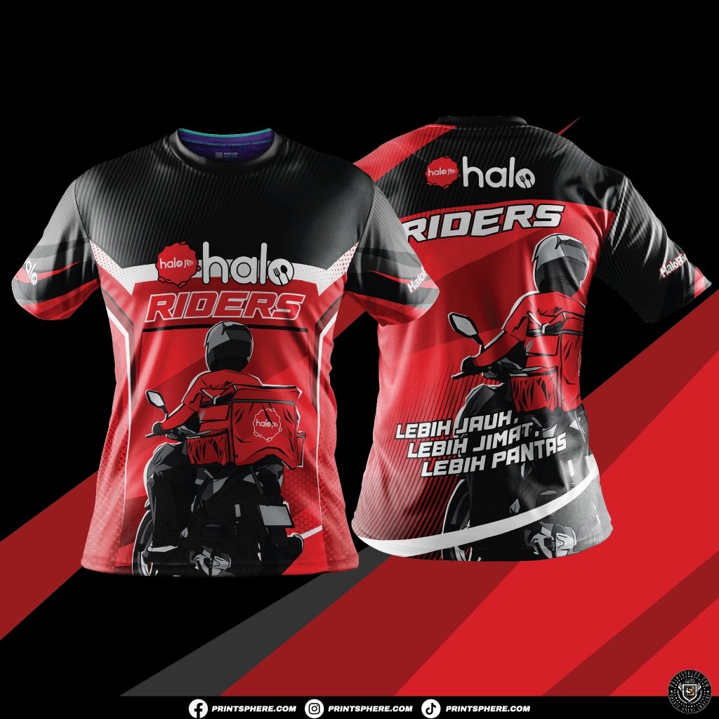 PREMIUM JERSEY TSHIRT BAJU RIDER CURIER KURIER DELIVERY PENGHANTAR ...