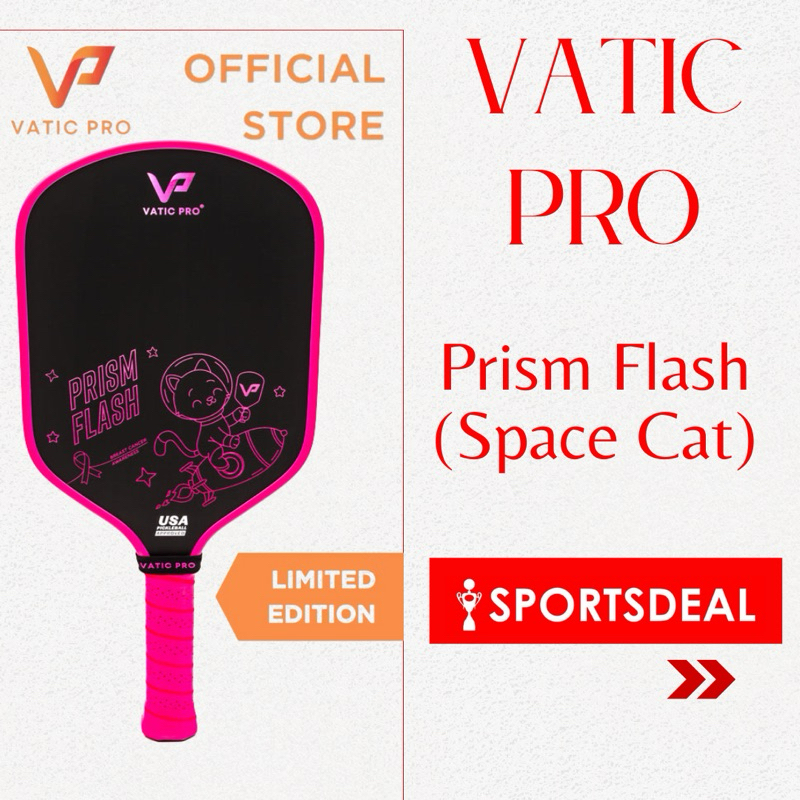 Vatic Pro Space Cat - PRISM Flash 16mm Pickleball Paddle | Shopee Malaysia