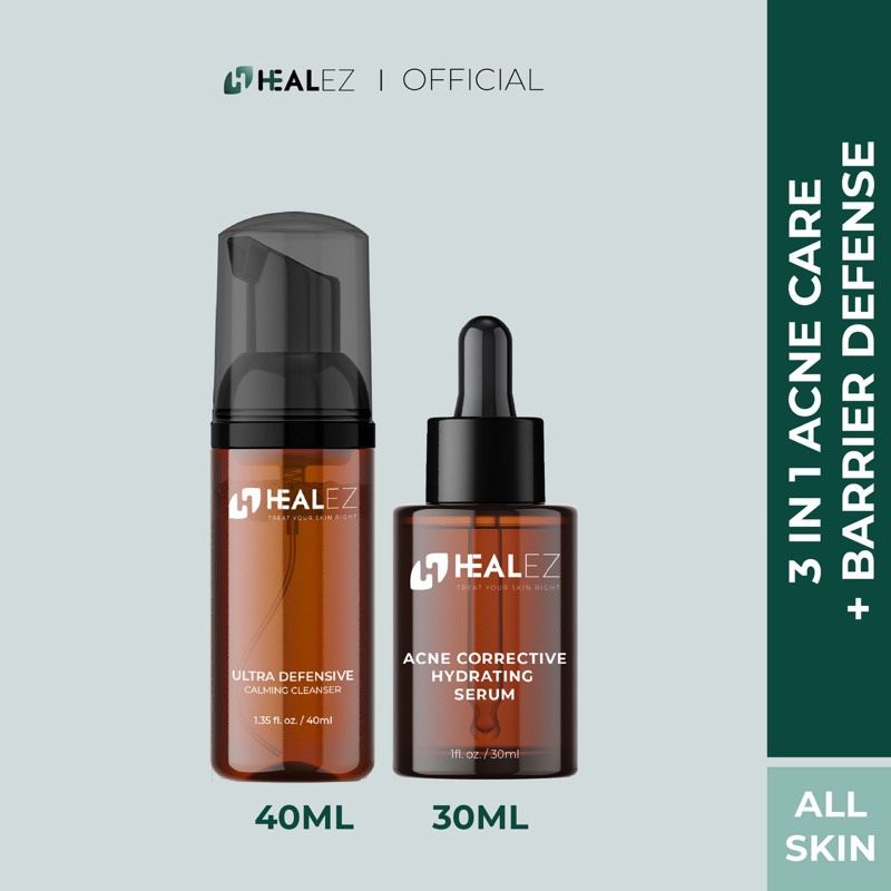 HEALEZ Ultra Defense & Acne Correction Duo - Calming Cleanser 40ML ...