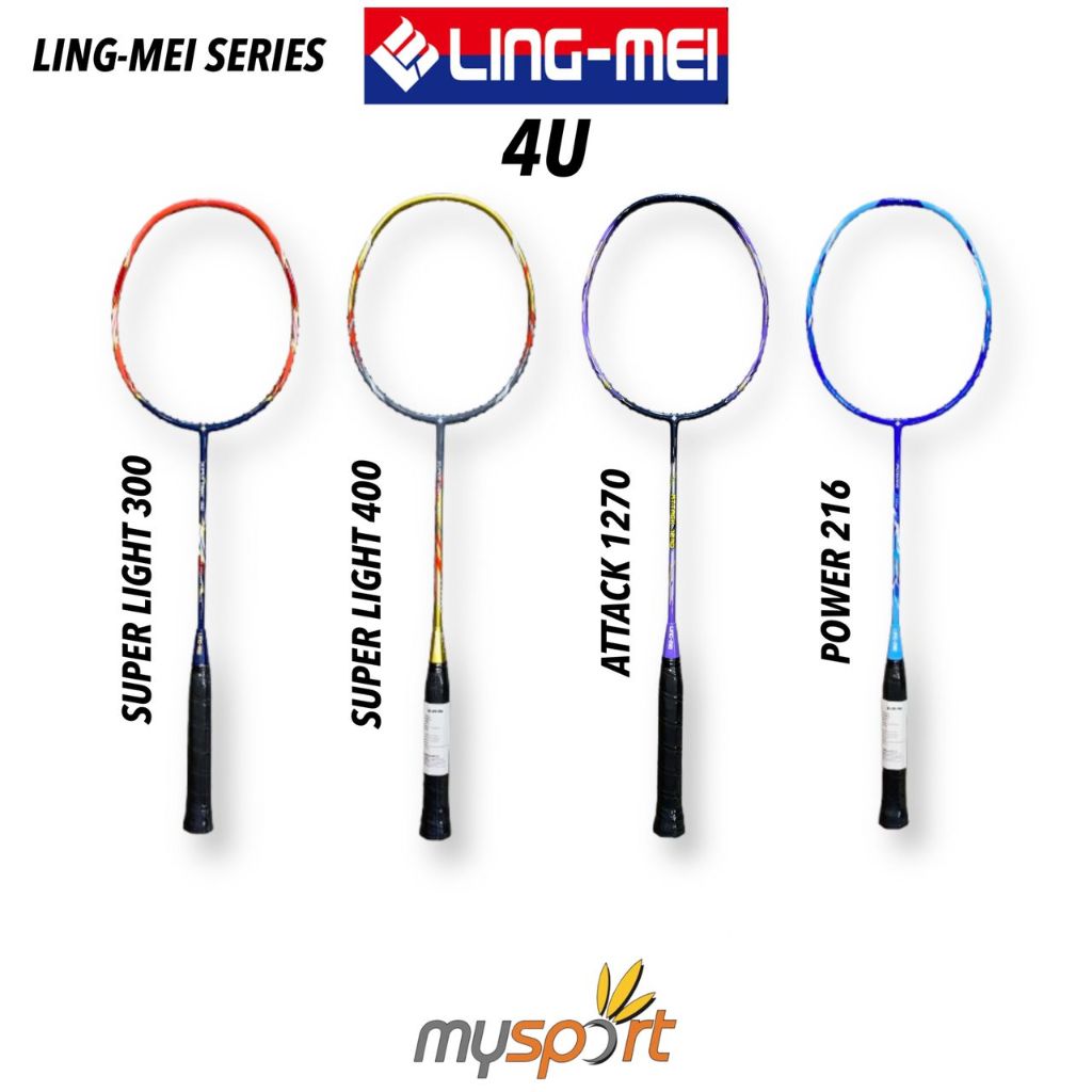 LING-MEI RACKET SERIES MAX TENSION 30 LBS ( SIAP PASANG TALI ) 100% ...