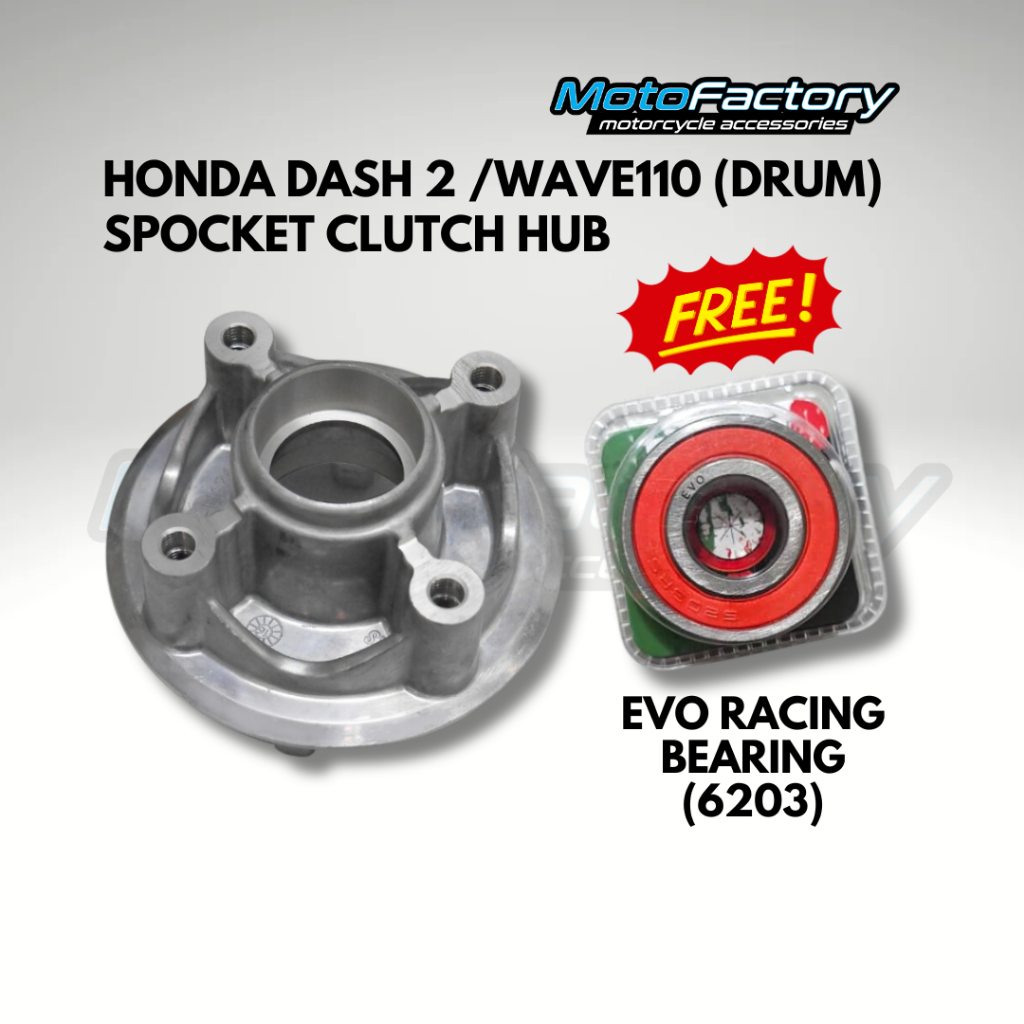 HONDA WAVE DASH110 V2 WAVE110 DRUM CLUTCH HUB SPROCKET HUB FREE EVO ...