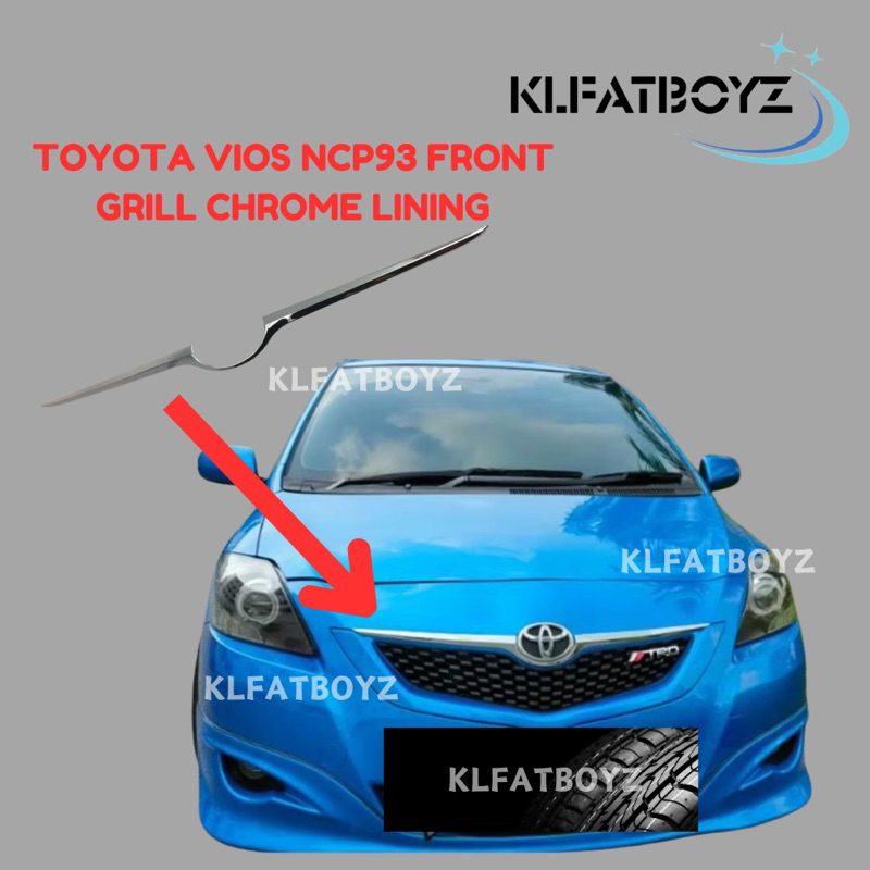 TOYOTA VIOS NCP93 XP90 2008-2014 FRONT GRILL CHROME LINING / FRONT ...