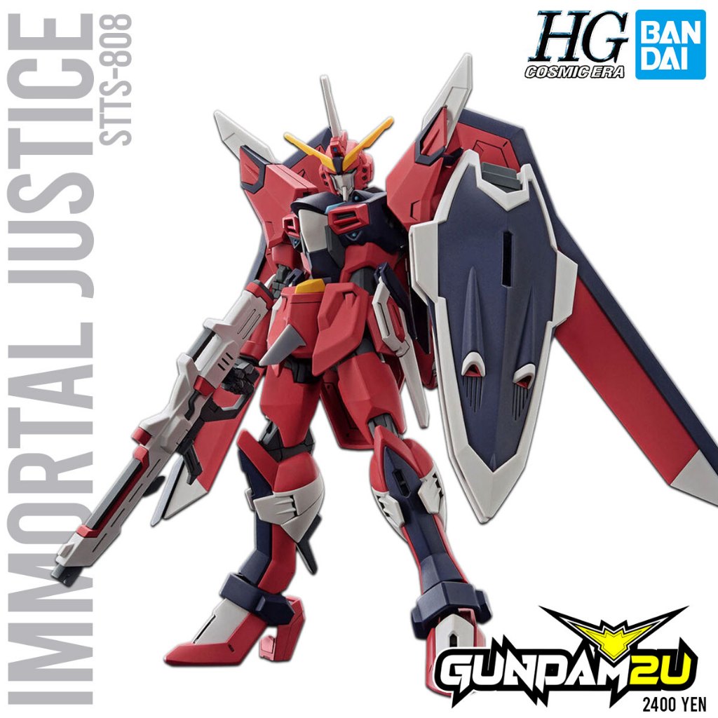 BANDAI HG 1/144 Immortal Justice Gundam - High Grade HGCE 244 Gundam SEED Plastic Model Kit ...