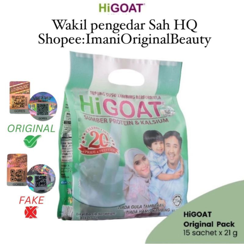 💯 Original HQ Higoat Susu Kambing Hi-Goat 15Sachet x 21g Ready Stock ...