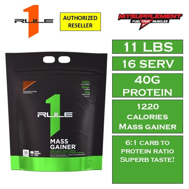 Rule 1 Mass Gainer (5.7lbs) (11lbs) | Shopee Malaysia