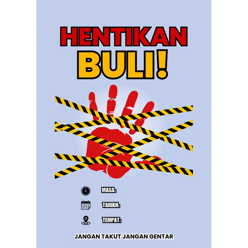 POSTER HENTIKAN BULI (EDIT) | Shopee Malaysia