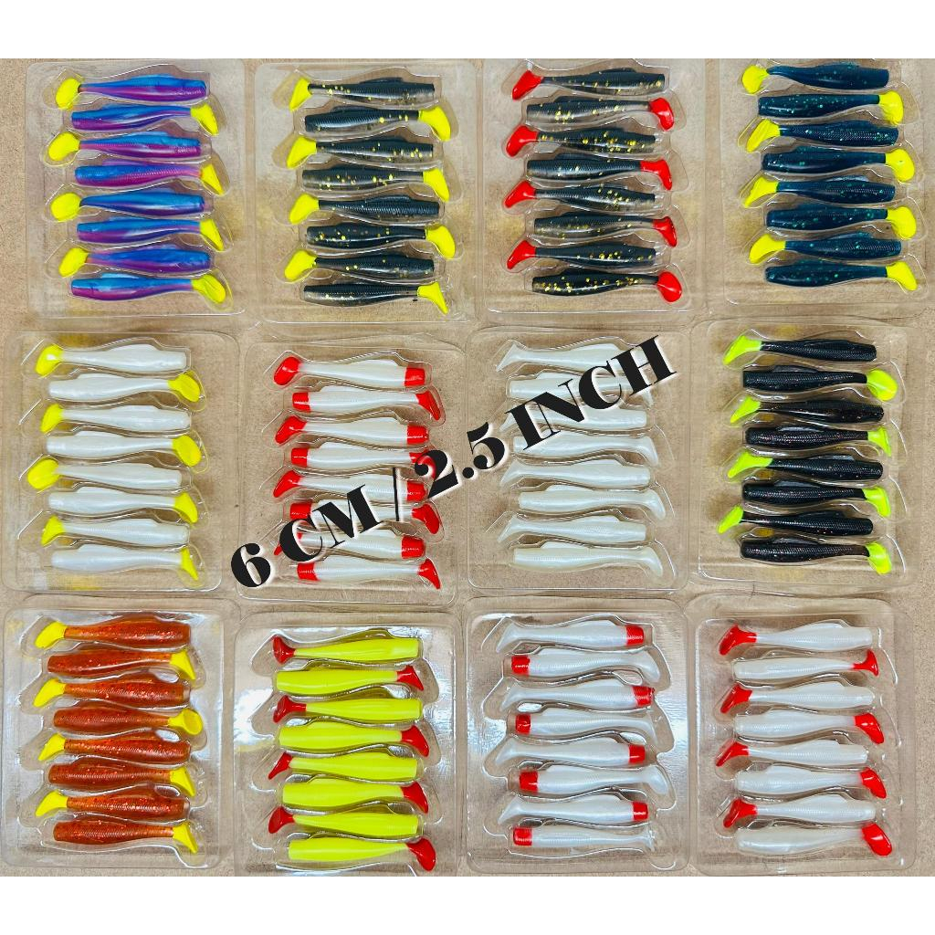 8 EKOR ZMAN CLONE SOFT PLASTIC 6CM T TAIL MINNOW - SIAKAP HARUAN KERAPU ...