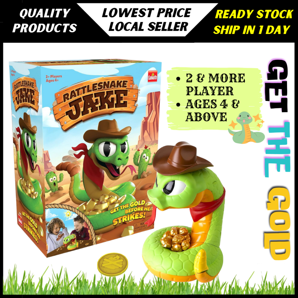 Rattlesnake Jake The Prank Snake Mike Electric Scary Tricky Toy Fun ...