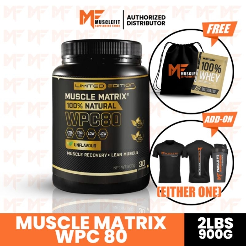 Muscle Matrix Whey Protein Concentrate WPC 80 Unflavored 900 g | Shopee ...