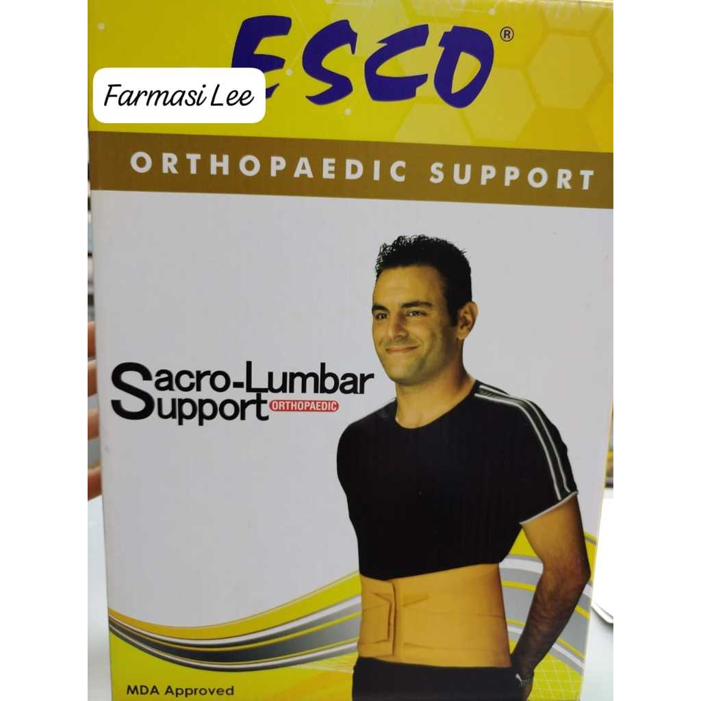 ESCO SACRO LUMBAR SUPPORT ORTHOPAEDIC SUPPORT (SIZE: S / M / L / XL ...