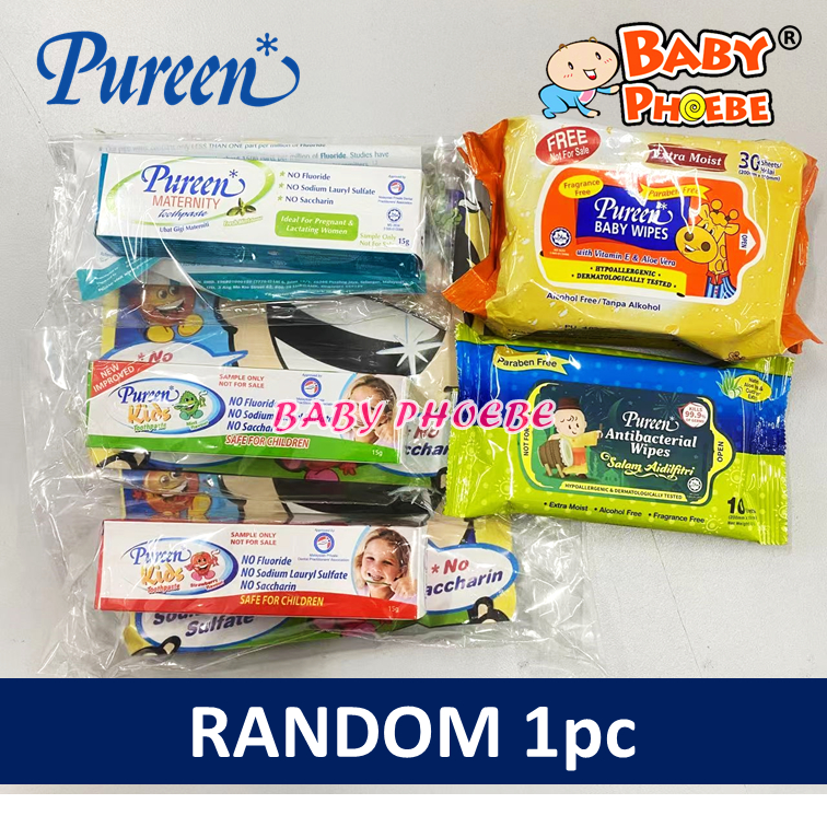 [NOT FOR SALE] Pureen Antibacterial Wipes 10's / Kids Toothpaste ...