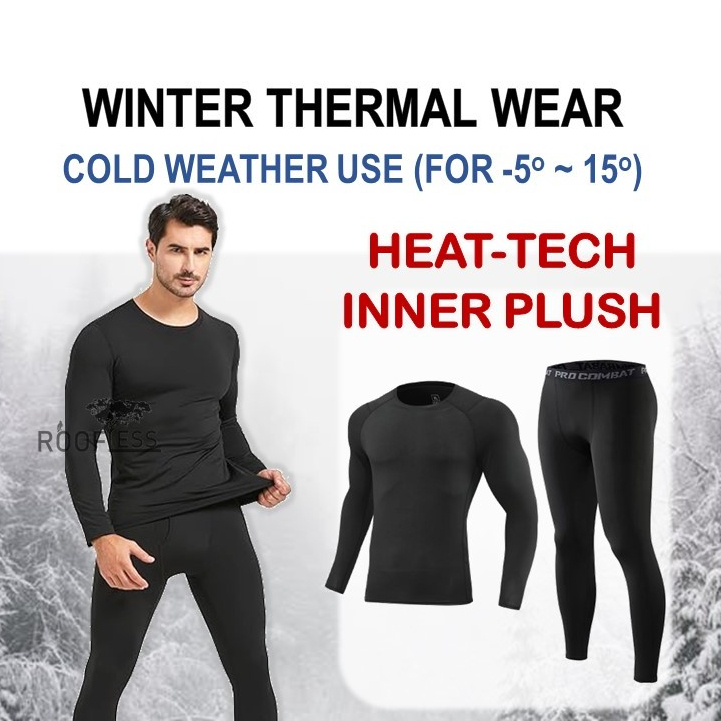 ROOFLESS Thermal Wear Men Long John Men Winter Clothes For Men Thermal ...