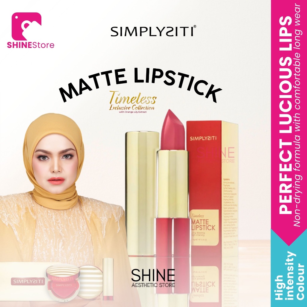 SIMPLYSITI TIMELESS LIPSTICK MATTE COLOUR WITH CARE TECHNOLOGY high ...
