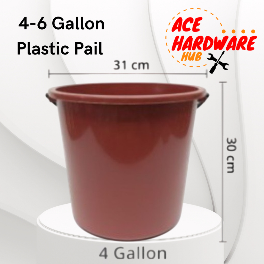 4-6 gallon Plastic Pail / Bucket / Baldi Air/ Bakul/ Tong Mop/ Tong ...