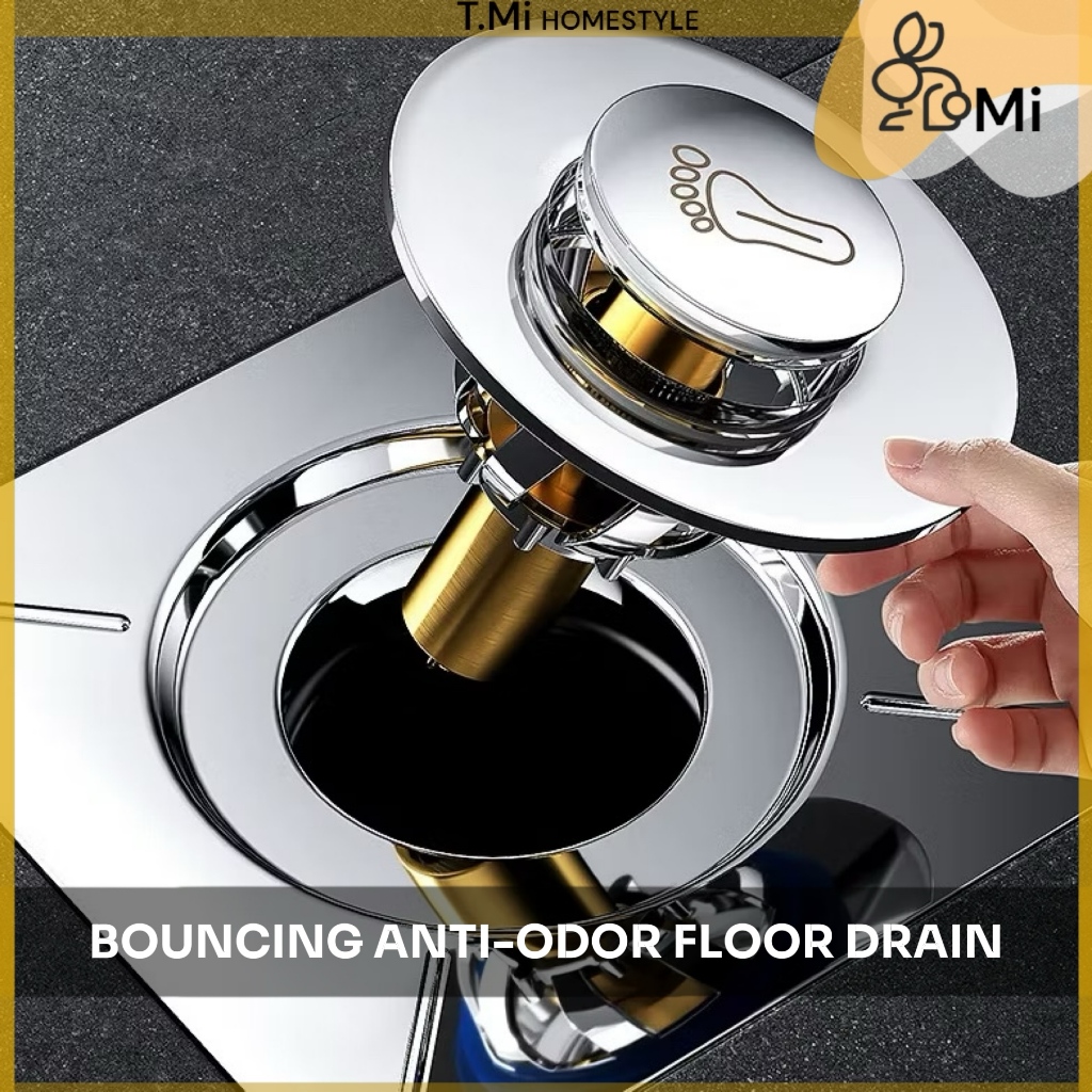 TMi Floor Drain Bouncing Anti-Odor Floor Drain Press-On Bouncing Inner ...