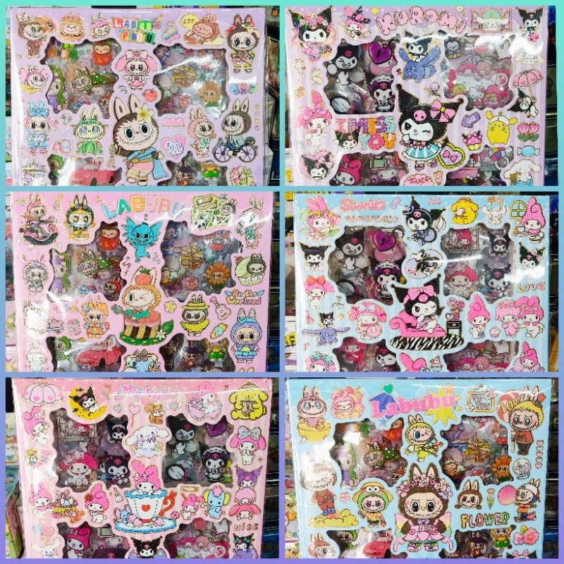 Sanrio/Labubu 100Pcs Diy Sticker Gift Box Set | Shopee Malaysia