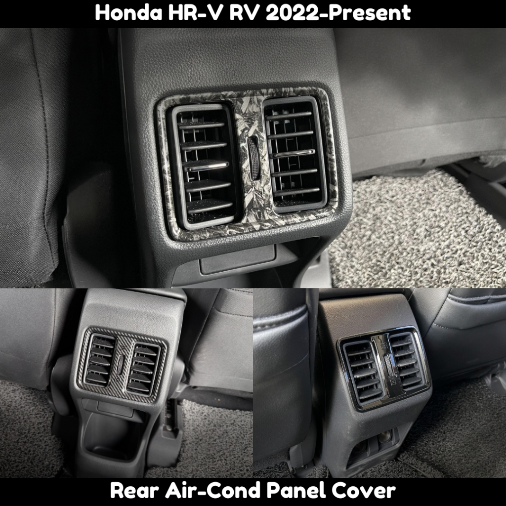 Honda HRV HR-V RV 2022-2025 Forged Carbon Trim&Glossy Black Rear ...