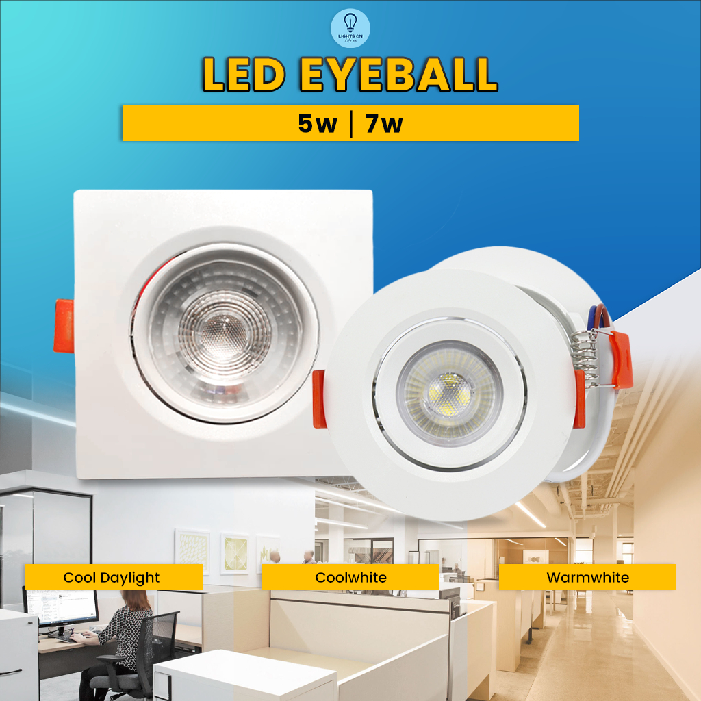 5w/7w Recessed LED Eyeball Spotlight LED Ceiling Light Ceiling Lamp ...