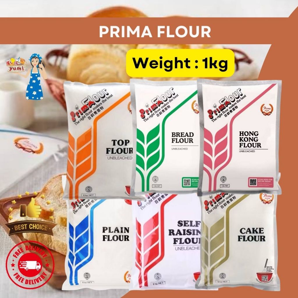 [READY STOCK] PRIMA FLOUR (UNBLEACHED)-1kg | Shopee Malaysia