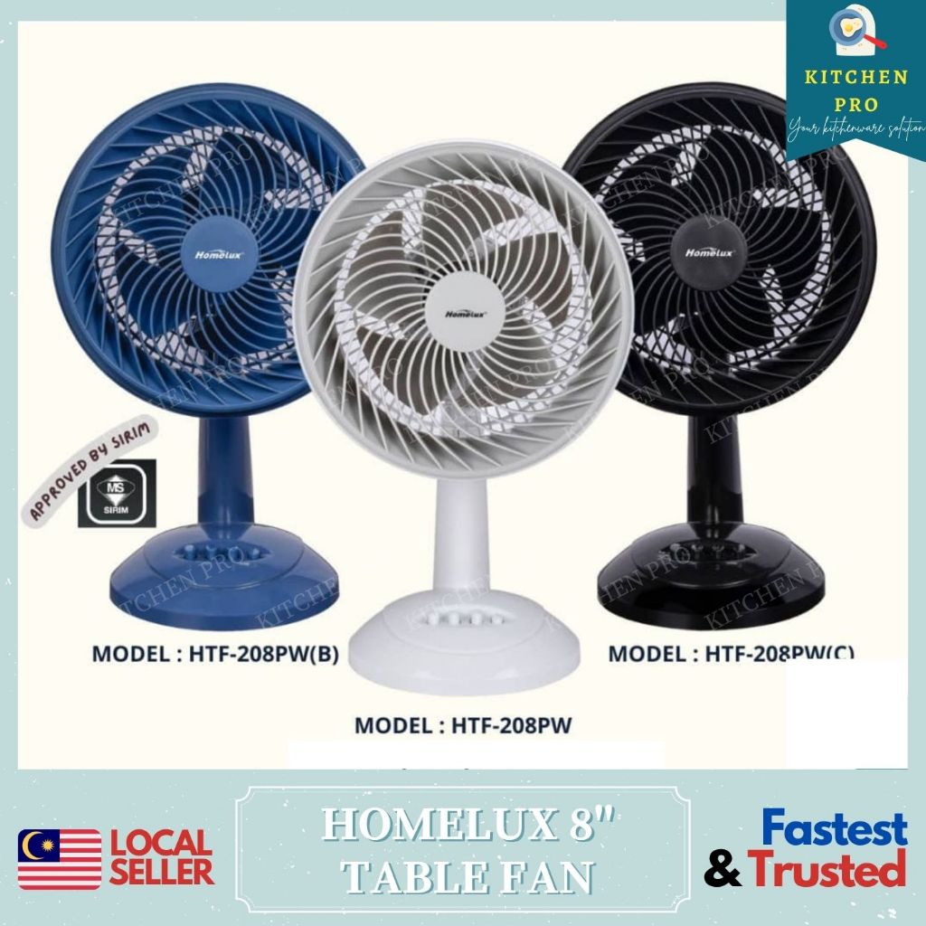 𝐊𝐈𝐓𝐂𝐇𝐄𝐍 𝐏𝐑𝐎 | HOMELUX Circulation Table Fan With 8" Fan Blade HTF-208PW ...