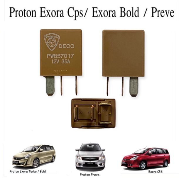 PROTON 4PIN RELAY 35A AIR CON POWER RELAY (PW857017) PROTON EXORA PREVE ...