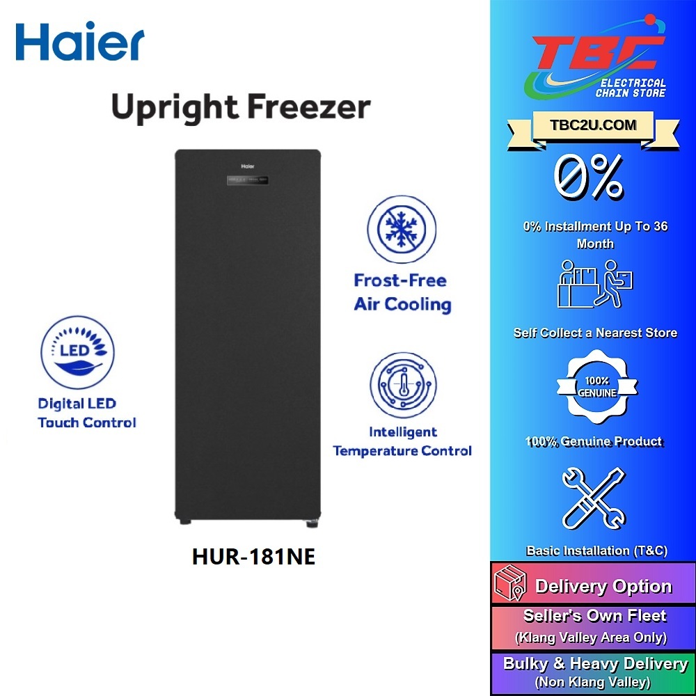 Haier 1 Door Frost Free Upright Freezer with Digital Temperature ...