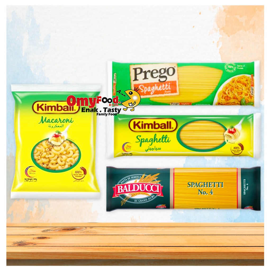 400g / 500g Kimball Spaghetti Pasta / Macaroni Pasta / Prego Spaghetti ...