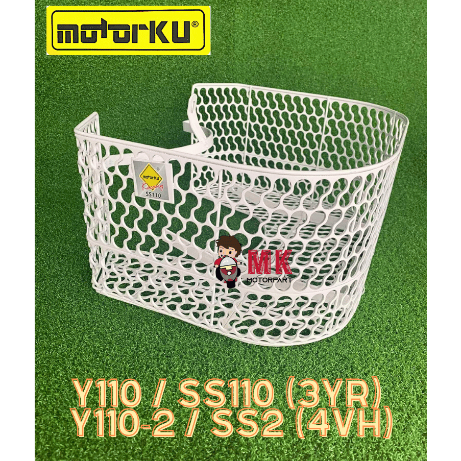 Y110 / SS2 Raga Besi KACANG 88 PUTIH / WHITE Iron Basket Yamaha SS Two - YSS II - Y110 2 - 4VH ...