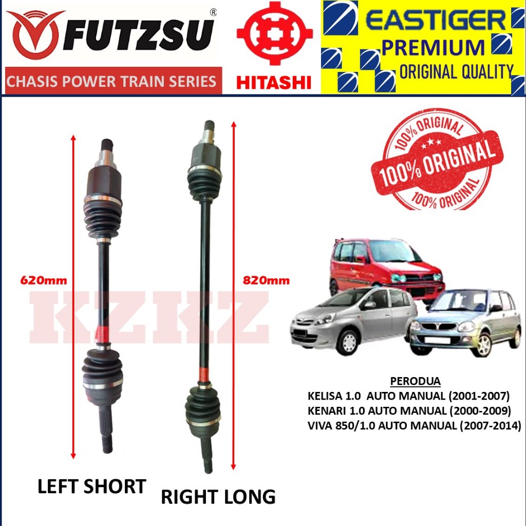 PERODUA KELISA 1.0 / KENARI 1.0 / VIVA 850/1.0 AUTO MANUAL DRIVE SHAFT ...