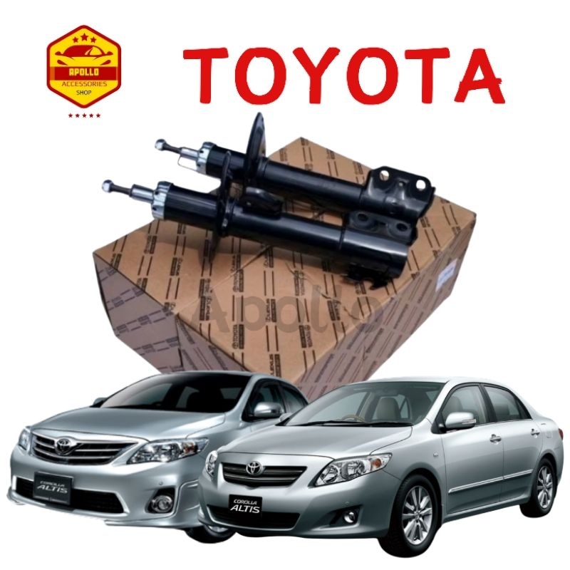 GENUINE TOYOTA ALTIS ZZE142/ZZE141 FRONT DEPAN, REAR BELAKANG ABSORBER ...