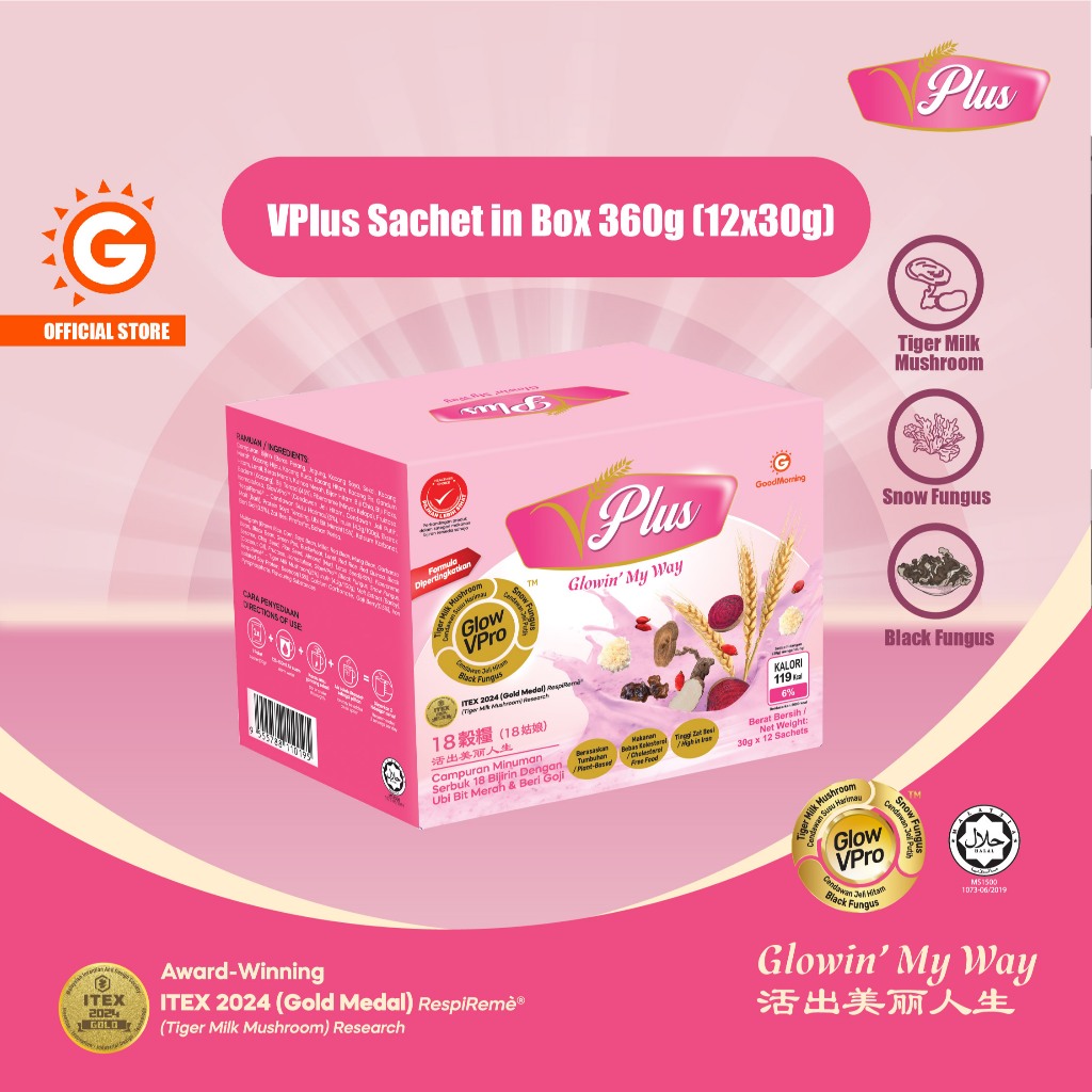 GoodMorning® VPlus Sachet In Box (360g/12 x 30g) | Shopee Malaysia