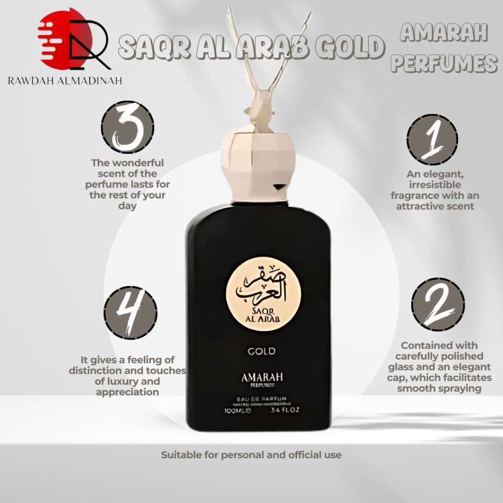 Amarah Perfumes Saqr Al Arab Gold - Unisex - EDP - 100ml | Shopee Malaysia