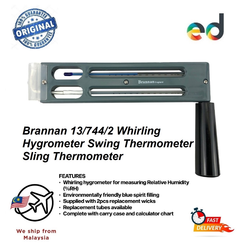 Brannan 13/744/2 Whirling Hygrometer Swing Thermometer / Sling ...