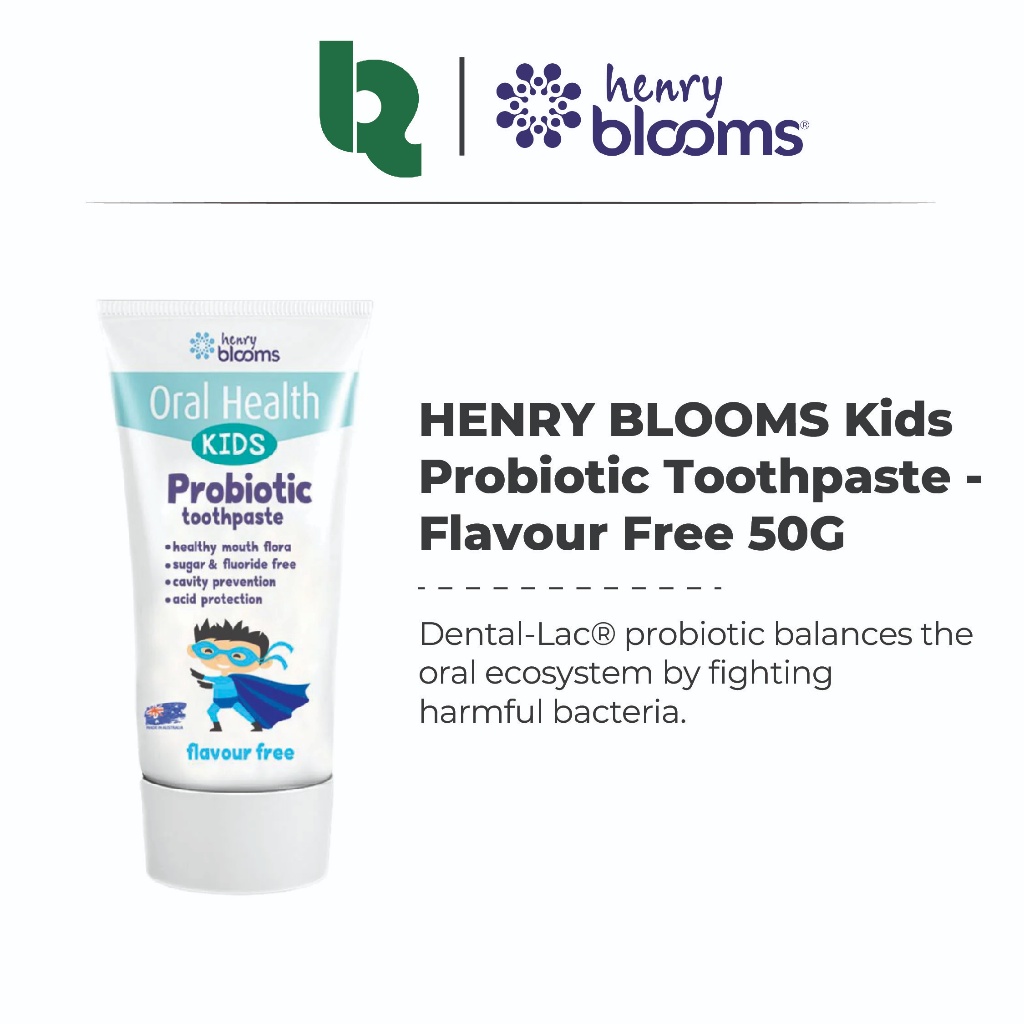 HENRY BLOOMS Kids Probiotic Toothpaste - Flavour Free 50G | Shopee Malaysia