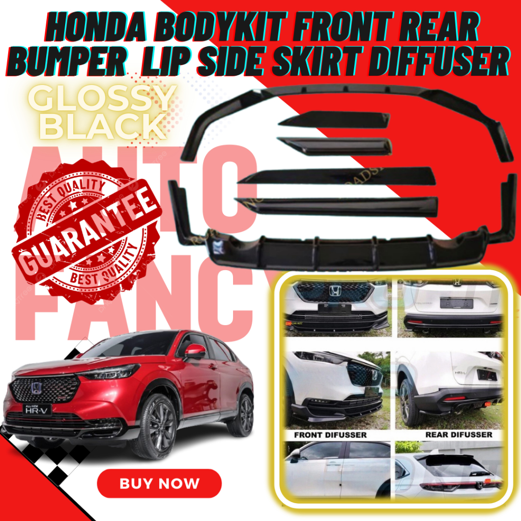 HONDA HRV RS E V SPEC 2023 BODYKIT FRONT REAR BUMPER LIP SIDE SKIRT ...