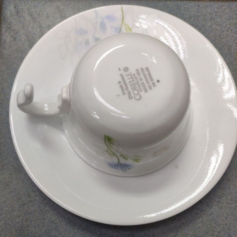 Corelle Cup & Saucer Daisy Fields (Cawan Ringan) | Shopee Malaysia