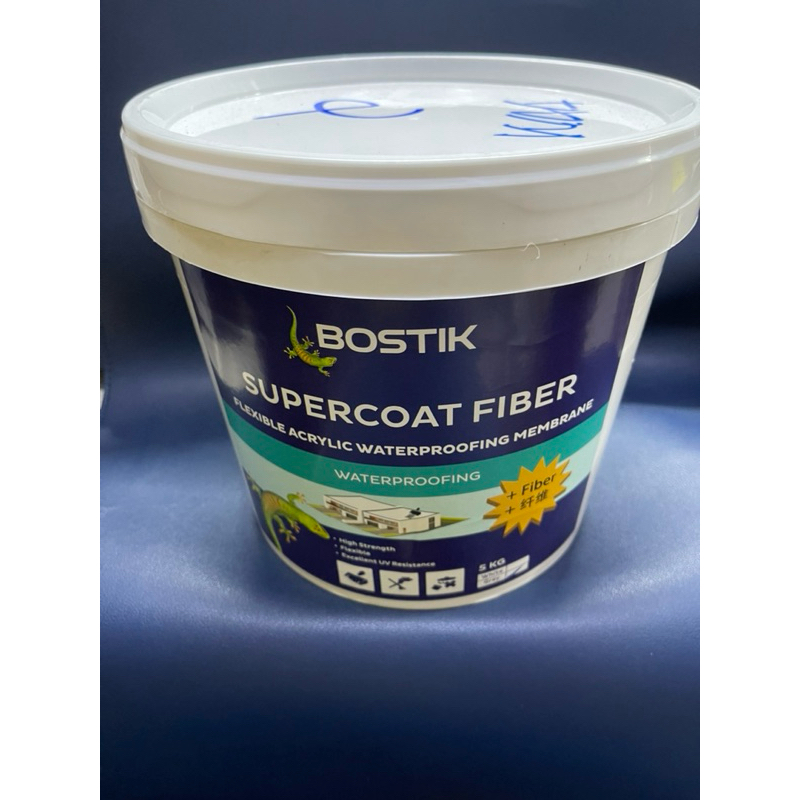 Bostik Supercoat Fiber Flexible Acrylic waterproofing membrane 5kg ...