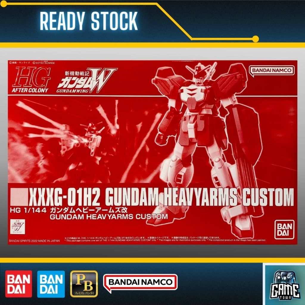 Premium Bandai HG AC 1/144 XXXG-01H2 Gundam Heavyarms Custom | Shopee ...